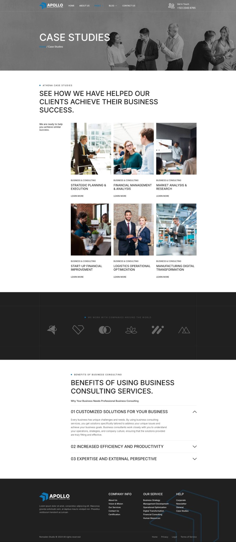 Apollo - Business Consulting Elementor Template Kit by nomadenstudio